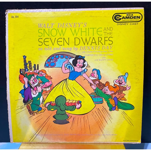 Disney | Media | Walt Disneys Vtg 96 Snow White And The Seven Dwarfs ...